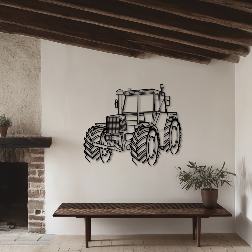 Favorit 612 LSA Metallsilhouette - Wandbild Front Angle